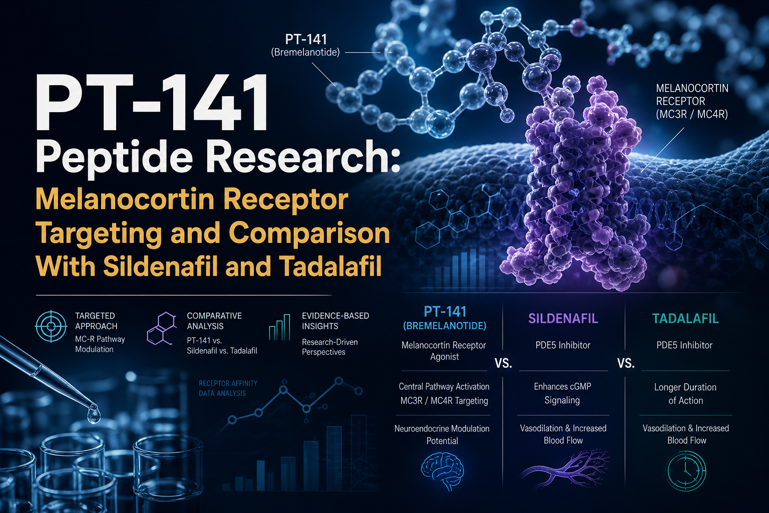 PT-141 Peptide Research: Melanocortin Receptor Targeting and