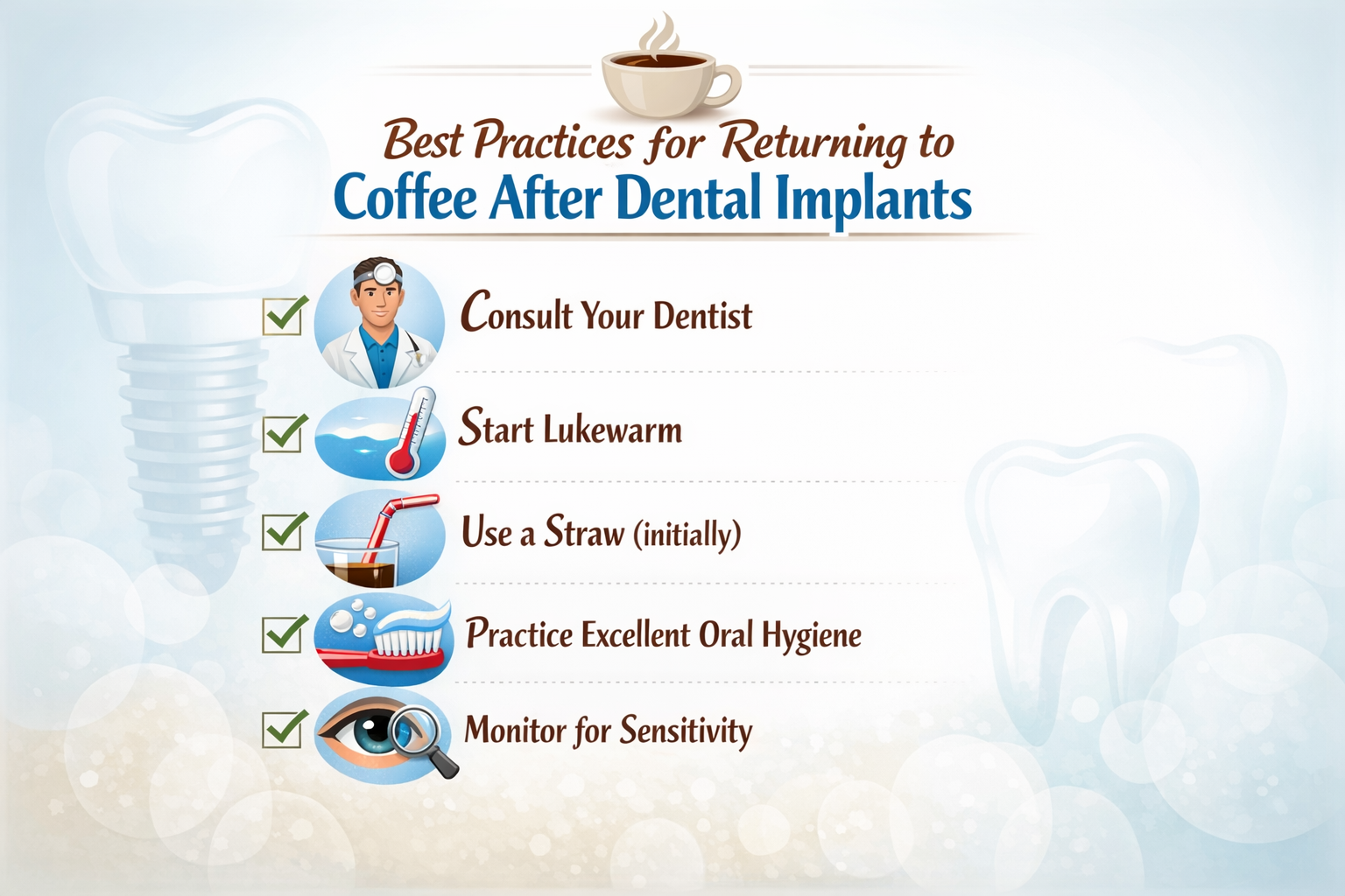 Coffee After Dental Implant Surgery: Safe Sips & Healing Gu