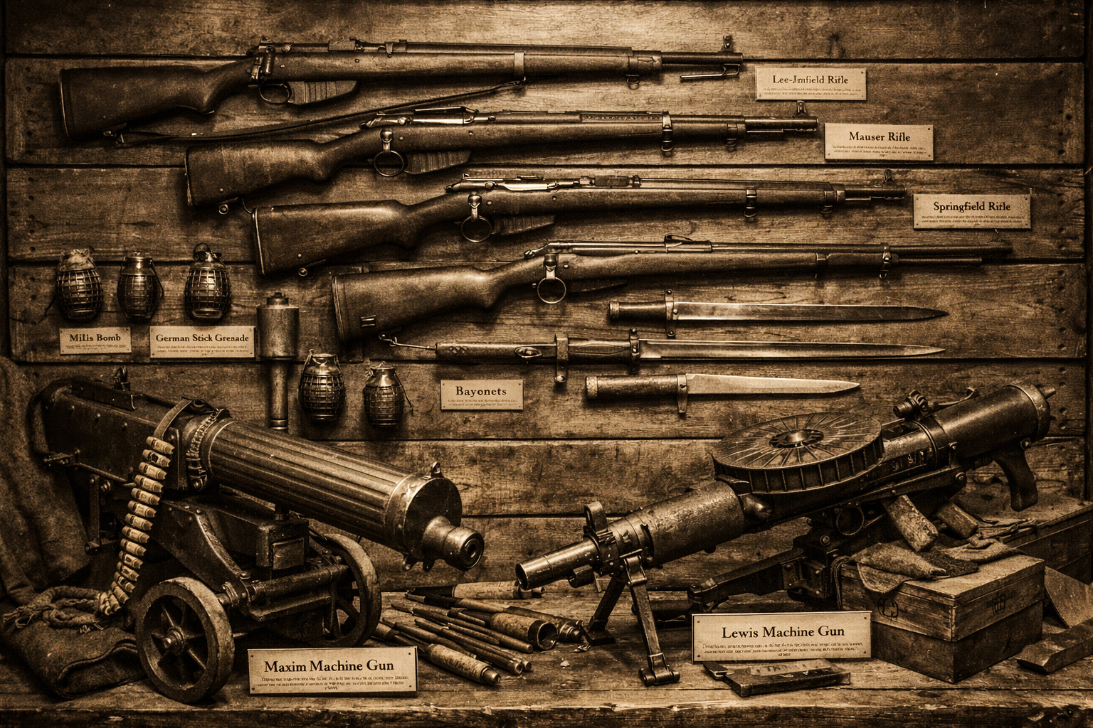 Weapons in World War 1: Complete Guide to WWI Arsenal & Imp