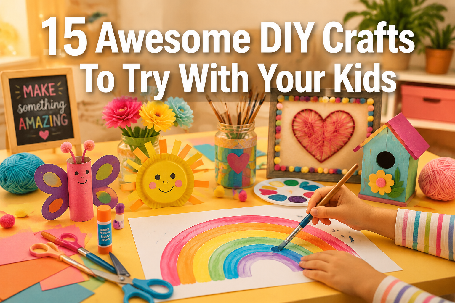 15 Awesome DIY Crafts To Try With Your Kids