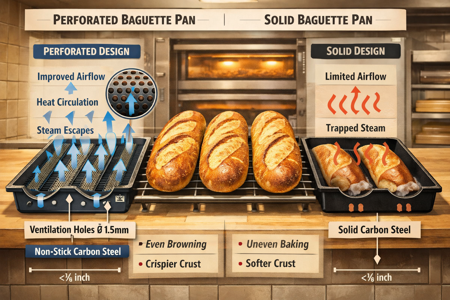 Perforated Baguette Pan Guide: Professional Baking Tips 2026