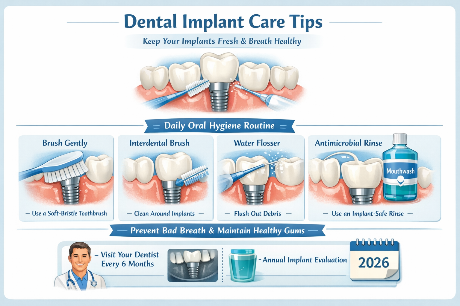 Bad Breath from Dental Implants: Causes & Solutions 2026